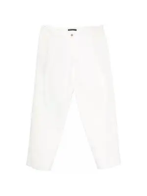BRIGLIA 1949 Pleated Straight-leg Trousers - White