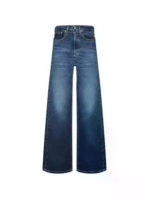 LOIS Faded Wide-leg Jeans - Blue