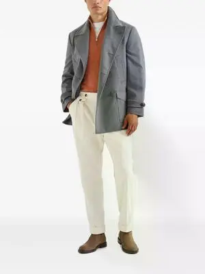 Brunello Cucinelli Cashmere Half-zip Sweater - Orange