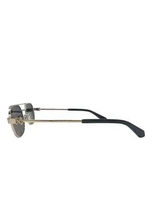 Off-White Double-bridge Oval Sunglasses