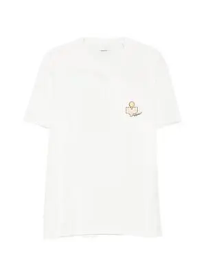 MARANT Logo-embroidered T-shirt - White