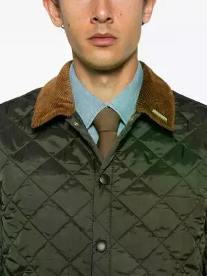 Barbour Liddesdale Quilted Jacket With Corduroy Collar
