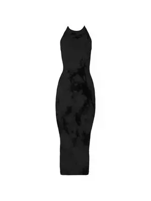 Wolford Ink Fatal Tie-dye Midi Dress - Black