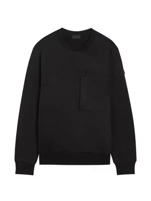 Moncler Logo-patch Chest-pocket Sweater - Black