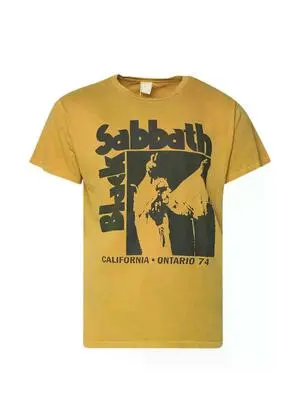 MadeWorn Black Sabbath Graphic-print T-shirt - Yellow
