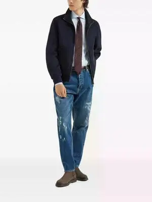 Brunello Cucinelli Hand-crafted Reversible Bomber Jacket