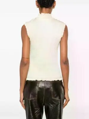 Sandro Floral-appliqué Top - Neutrals