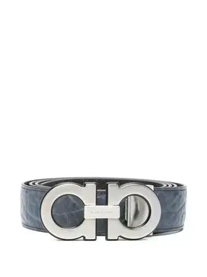 FERRAGAMO Gancini Belt - Blue