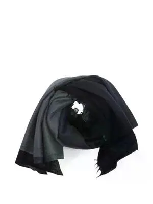 MIRROR IN THE SKY Souffle Ombré-effect Scarf - Black