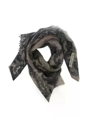 MIRROR IN THE SKY Souffle Print Scarf - Neutrals
