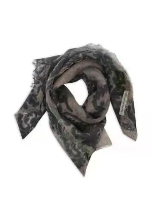 MIRROR IN THE SKY Souffle Print Scarf - Neutrals