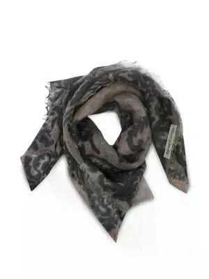 MIRROR IN THE SKY Souffle Print Scarf - Neutrals