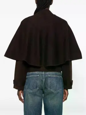 Maje Cape-overlay Button-up Cardigan