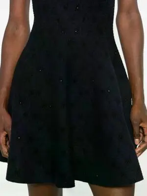 Maje Rhinestone-embellished Sleeveless Mini Dress