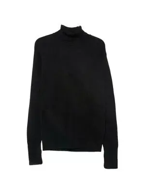 Barena Venezia Ribbed-knit Roll-neck Turtleneck - Black