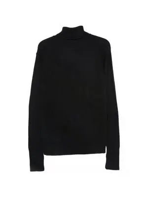Barena Venezia Ribbed-knit Roll-neck Turtleneck - Black