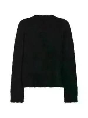 UMA WANG Brushed Crew-neck Sweater - Black