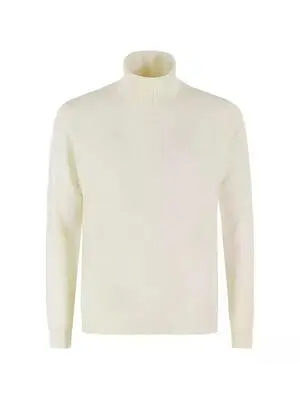 ROBERTO COLLINA Roll-neck Knitted Sweater - Neutrals