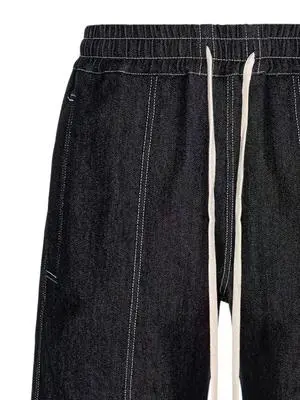 HAMZA Six Drawstring Denim Shorts