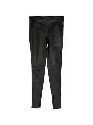 Balenciaga Skinny-leg Leather Trousers - Black