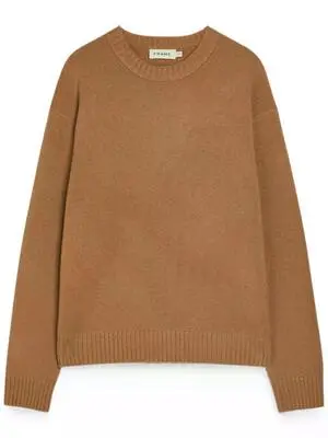 FRAME Crew-neck Ribbed-trim Sweater