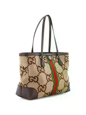 Gucci Ophidia Shopping Jumbo Gg Canvas Medium Tote Bag