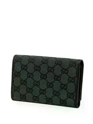 Gucci 2000-2015 Gg Canvas Trifold Wallet Long Wallets - Green