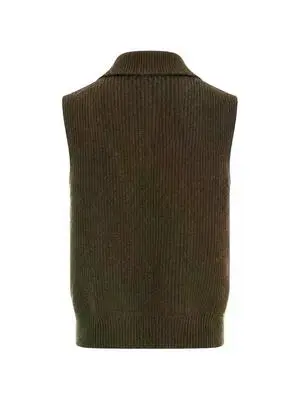 JIL SANDER Wool Zip-up Vest