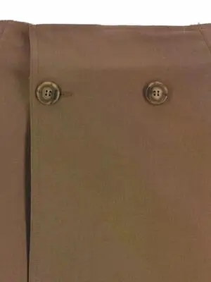 MAISON MARGIELA Button-detail Midi Skirt - Brown