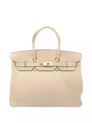 Hermès 2008 Togo Birkin Retourne 35 Handbag - Brown