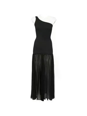 Hunza G Sandy One-shoulder Maxi Dress - Black