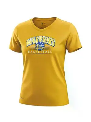 Nike X Nba Golden State Warriors V-neck T-shirt - Yellow