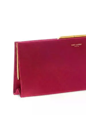 Saint Laurent Logo-print Chain-strap Clutch Bag