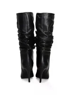 VIA ROMA 15 Ruched Pointed-toe Boots