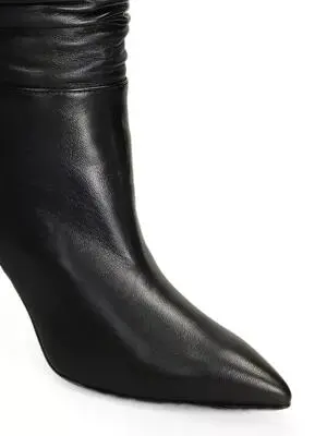 VIA ROMA 15 Ruched Pointed-toe Boots