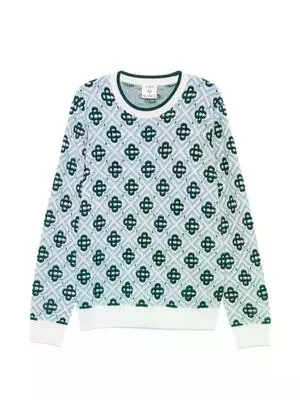 Casablanca Monogram-knit Wool Sweater