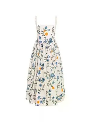Agua Bendita Mielero Brisa Midi Dress - Neutrals