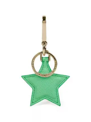 Smythson Star Keyring - Green