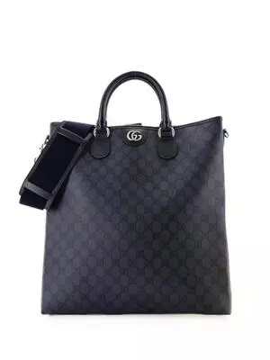 Gucci Ophidia Convertible Gg Coated Canvas Medium Tote Bag - Blue