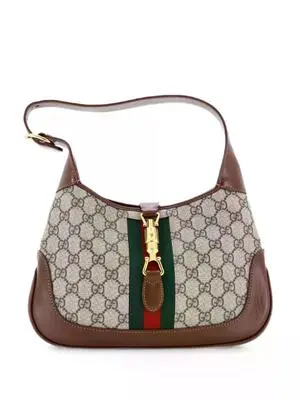 Gucci Jackie 1961 Gg Coated Canvas Small Hobo Bag