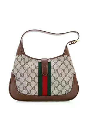 Gucci Jackie 1961 Gg Coated Canvas Small Hobo Bag