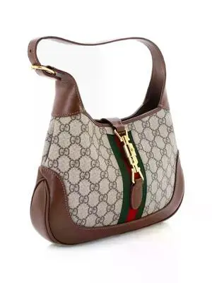 Gucci Jackie 1961 Gg Coated Canvas Small Hobo Bag