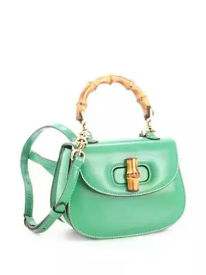 Gucci Bamboo 1947 Top Handle Bag Leather Mini Shoulder Bag