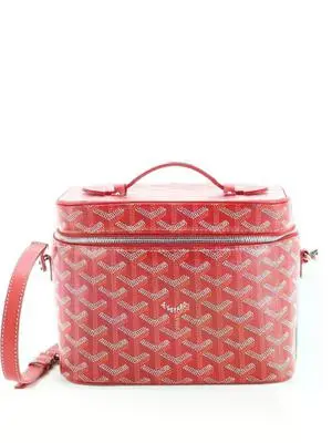 Goyard Muse Vanity Case Coated Canvas Mini Satchel - Red