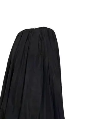 JIL SANDER Gathered-detail Strapless Asymmetric Dress