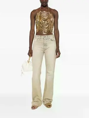 Cult Gaia Kye Top Metallic Chain Halterneck