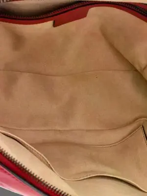 Gucci Gg Marmont Zip Around Camera Bag Matelasse Leather Small Shoulder Bag - Red