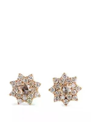 PARULINA Sherzade Diamond Stud Earrings - Pink