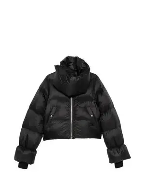 Rick Owens Funnel-neck Down Jacket - Black