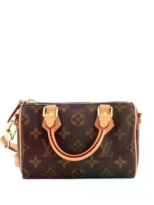 LOUIS VUITTON Speedy Bandouliere Nm Monogram Canvas Nano Bag - Brown